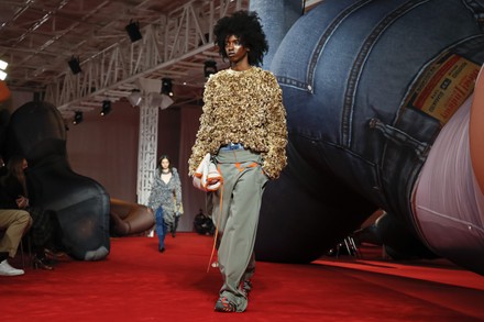 Model On Catwalk Diesel Fashion Show Editorial Stock Photo - Stock ...
