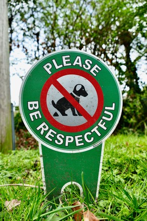 Please Be Respectful Signs Outside Country Editorial Stock Photo ...