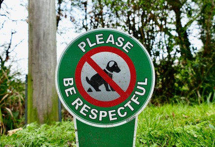 Please Be Respectful Signs Outside Country Editorial Stock Photo ...