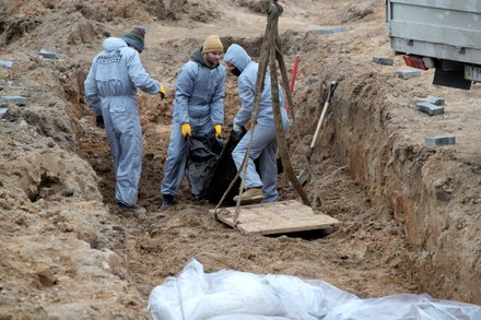 Exhumation Bodies Another Mass Grave Where Editorial Stock Photo ...