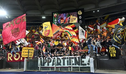 Roma Supporters After Uefa Conference League Editorial Stock Photo ...