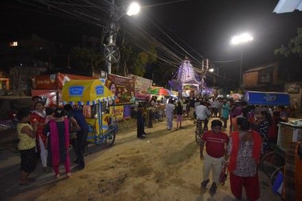 People Enjoying Mela Where Hindu Festival Editorial Stock Photo - Stock ...