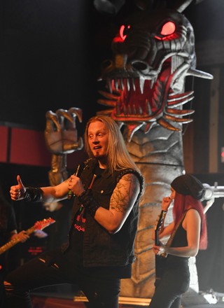 Marc Hudson Dragonforce Performs During Extreme Editorial Stock Photo ...