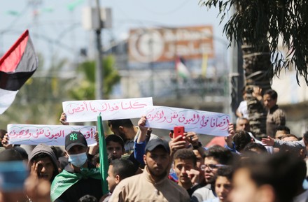 Supporters Palestinian Hamas Islamic Jihad Movements Editorial Stock ...