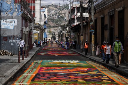 Holy Week celebrations in Honduras, Tegucigalpa - 15 Apr 2022 Stock ...