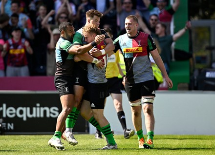Scorer 5th Harlequins Try Louis Lynagh Editorial Stock Photo - Stock ...