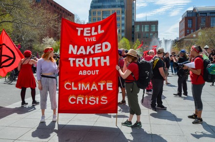 US: Climate Rally at Washington Square Park, New York, United States ...