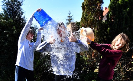 Polish Boys Girls Throw Water Over Editorial Stock Photo - Stock Image ...