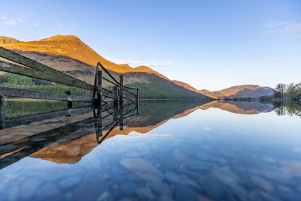 Hills Trees That Surround Buttermere Lake Editorial Stock Photo - Stock ...