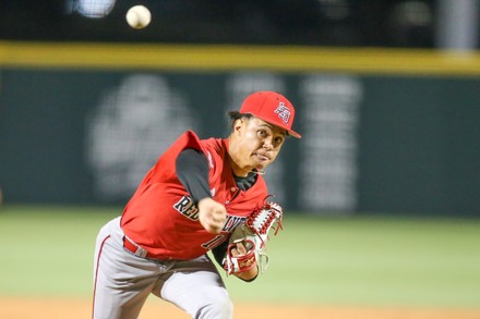 Razorback Pitcher Mark Adamiak 38 Delivers Editorial Stock Photo ...