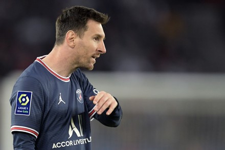 Lionel Messi Paris Saintgermain During French Editorial Stock Photo ...
