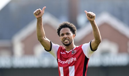 Timothee Dieng Exeter City Celebrates After Editorial Stock Photo ...