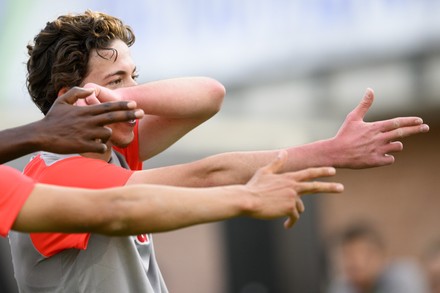 Salzburgs Midfielder Dijon Kameri Celebrates After Editorial Stock ...