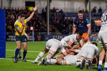 Try Edinburghs Pierre Schoeman Scores Try Editorial Stock Photo - Stock ...