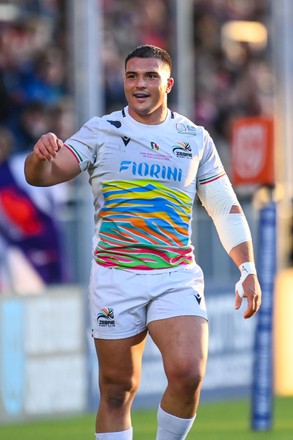 Zebres Danilo Fischetti During United Rugby Editorial Stock Photo ...