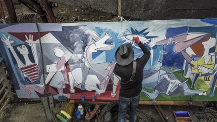 Roberto Marquez Mexican Painter Works On Editorial Stock Photo - Stock ...