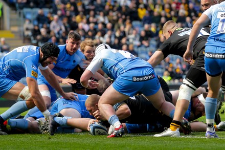 Tom West Wasps Scores Try Editorial Stock Photo - Stock Image ...