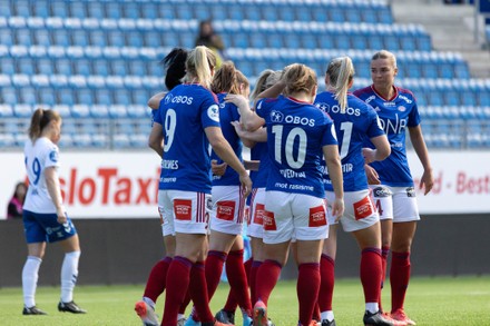 Players Valerenga Celebrates 10 During Toppserien Editorial Stock Photo ...
