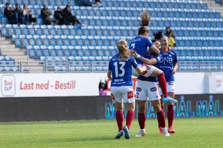 Players Valerenga Celebrates 10 During Toppserien Editorial Stock Photo ...