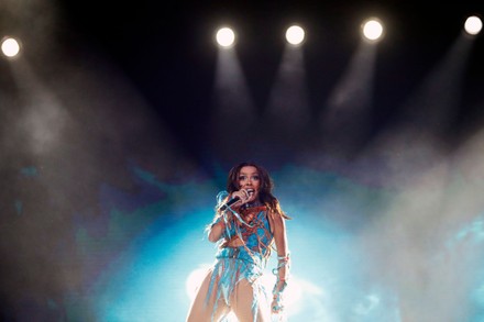 Doja Cat Performs On Stage During Editorial Stock Photo - Stock Image ...