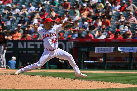 Los Angeles Angels Relief Pitcher Oliver Editorial Stock Photo - Stock ...