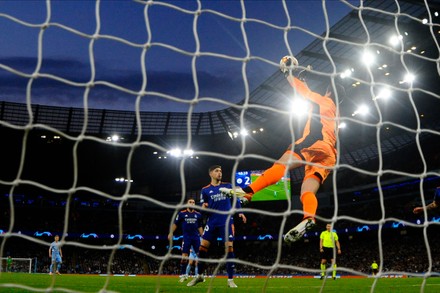 Thibaut Courtois Real Madrid Makes Save Editorial Stock Photo - Stock ...
