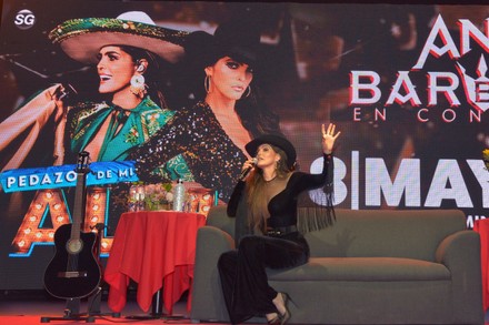 Mexican Singer Ana Barbara Speaks During Editorial Stock Photo - Stock ...