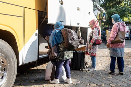 Passengers Load Their Luggage Into Bus Editorial Stock Photo - Stock ...