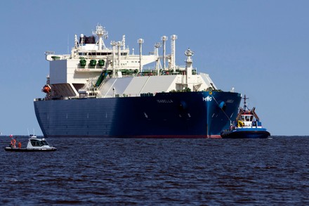 Gas Tanker Vessel Isabella Carrying Lng Editorial Stock Photo - Stock ...