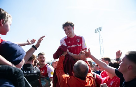 Ollie Rathbone Rotherham United Celebrates Promotion Editorial Stock ...
