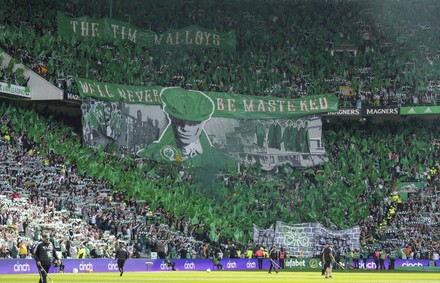 Celtic Fans Banner Display Editorial Stock Photo - Stock Image ...