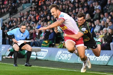Northampton Saints Fullback George Furbank 15 Editorial Stock Photo ...