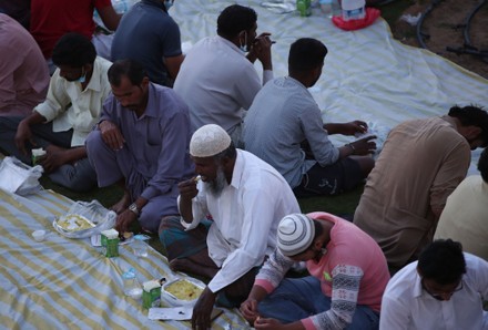 Muslim Labourers Break Their Fast After Editorial Stock Photo - Stock ...