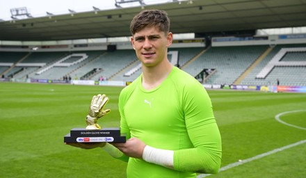 Michael Cooper Goalkeeper Plymouth Argyle Presented Editorial Stock ...