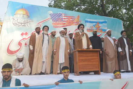 Pakistani Members Shia Ulema Council Tehreek Editorial Stock Photo ...