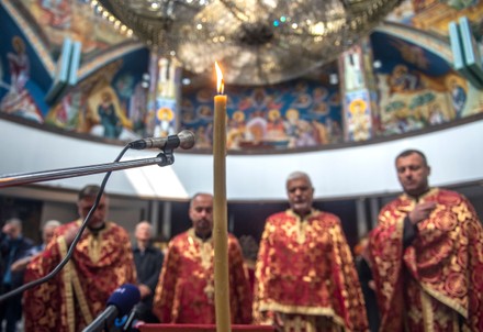 Orthodox Priests Pray During Mass Peace Editorial Stock Photo - Stock ...