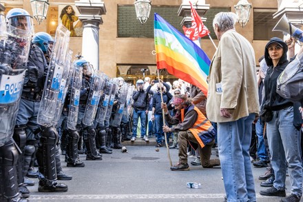 People Peace Banner Try Calm Protest Editorial Stock Photo - Stock ...