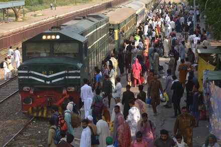 Pakistani People Ride On Crowded Passenger Editorial Stock Photo ...