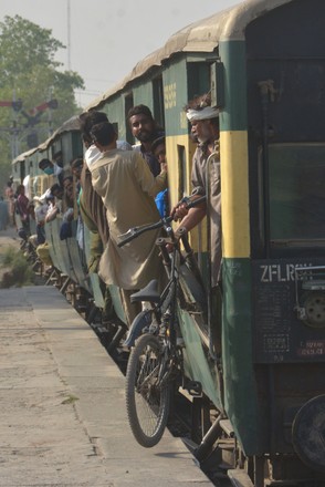 Pakistani People Ride On Crowded Passenger Editorial Stock Photo ...