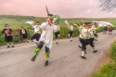 Longman Morris Men Perform Sunrise Below Editorial Stock Photo - Stock ...