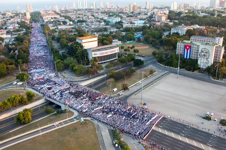 Cubans Participate Traditional May Day Parade Editorial Stock Photo ...