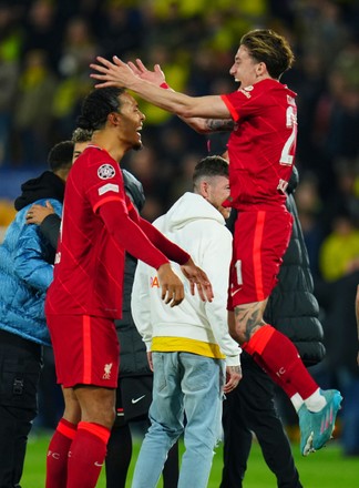Kostas Tsimikas Liverpool Jumps Into Arms Editorial Stock Photo - Stock ...