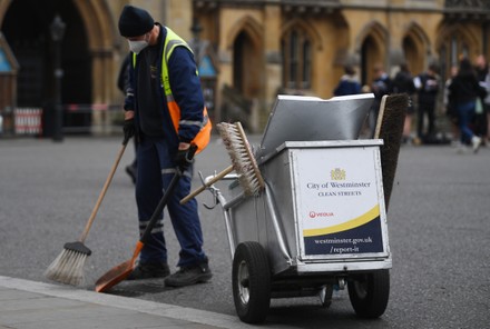 Council Street Cleaner Works Westminster London Editorial Stock Photo ...