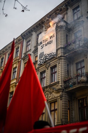 Left Farleft Groups Protesting Against State Editorial Stock Photo ...