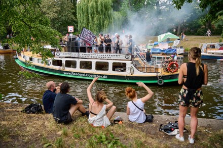 Raveolution Boat Demonstration Under Motto All Editorial Stock Photo ...