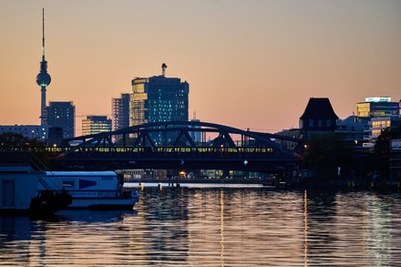 View Over River Spree Berlinmitte Berlin Editorial Stock Photo - Stock ...