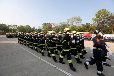 76th anniversary of Myanmar Fire Service Department, Yangon - 05 May ...