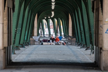Homeless People Their Camp Under Elevated Editorial Stock Photo - Stock ...