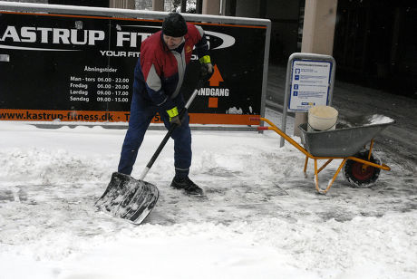 Heavy Snow Copenhagen Denmark Editorial Stock Photo - Stock Image ...