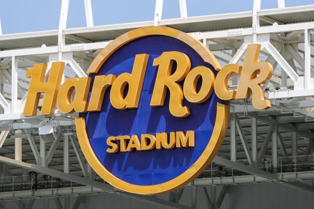 Hard Rock Signage Inside Stadium During Editorial Stock Photo - Stock ...